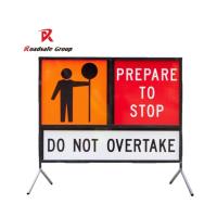 China Australian Standard Class 1 Traffic Sign PVC Controller Corflute Multi Message Signs 600x600mm for sale