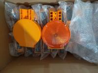 China ISRAEL Market Most Powerful Solar Traffic Warning Light LED Construction Flashing Lamp Amber Yellow LED Diameter 20cm for sale