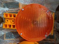 China ISRAEL Market Most Powerful Solar Traffic Warning Light LED Construction Flashing Lamp Amber Yellow LED Diameter 20cm for sale