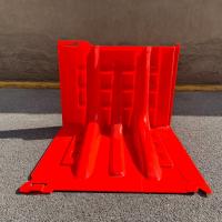 China 52cm Height ABS Material L-Shaped Flood Control Barrier Fence Connecting Water Baffle for sale