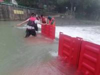 China 52cm Height ABS Material L-Shaped Flood Control Barrier Fence Connecting Water Baffle for sale