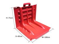 China 52cm Height ABS Material L-Shaped Flood Control Barrier Fence Connecting Water Baffle for sale