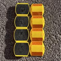 China 100x90x18mm CE ABS Road Stud High Visibility Black Base LOGO Customs Road Safety Reflective Cat Eye for sale