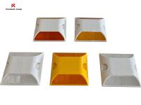 China 100x100x20mm High Visibility Road Stud Cheap Type White Color Customs LOGO Reflector Cat Eye Road for sale