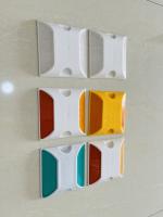 China 100x100x20mm High Visibility Road Stud Cheap Type White Color Customs LOGO Reflector Cat Eye Road for sale
