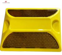 China ROADSAFE High Visibility High-Intensity Prismatic Reflective Plastic Road Stud Sand-Filled Cat Eye Rated Traffic Warning Safety for sale