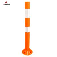 China Flexible and Durable Red Spring Post with Reflective Film for Clear Warning and Guidance 90cm for sale