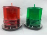 China Dia150x185mm base 275mm Flashing Rechargeable Solar Road Lights Traffic Marine  Led Flashing Lights Barrel Light for sale