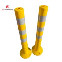 China Yellow 75cm PU Flexible Traffic Delineator Post – Full Container Export to South America (Colombia & Ecuador)  Delineator Bollards for sale