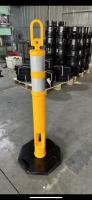 China Yellow 75cm PU Flexible Traffic Delineator Post – Full Container Export to South America (Colombia & Ecuador)  Delineator Bollards for sale
