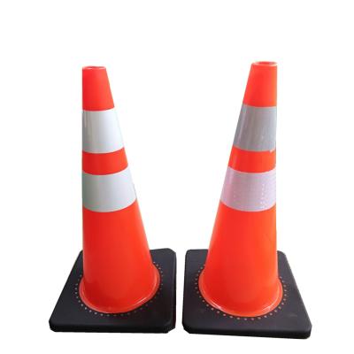 China 70CM PVC Road Cone Traffic Safety Cone for sale