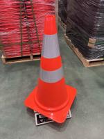 China 72cm PVC For Orange Cone All Oange Cone For Traffic Safety for sale