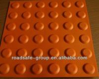 China 300x300mm PVC Road Stud Airport Road Tactile Mat Tiles Plastic Tactile Indicator Tiles for sale