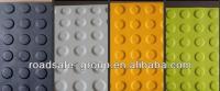 China 300x300mm PVC Road Stud Airport Road Tactile Mat Tiles Plastic Tactile Indicator Tiles for sale