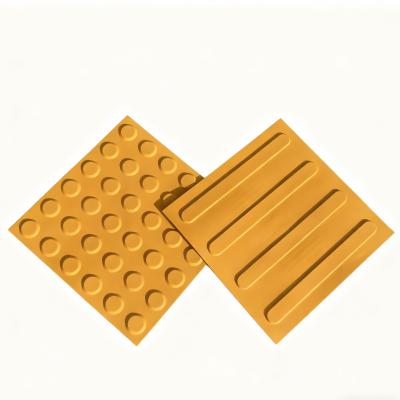China 300x300mm PVC Road Stud Airport Road Tactile Mat Tiles Plastic Tactile Indicator Tiles for sale