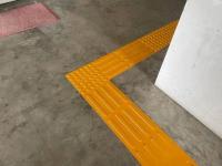 China 300x300mm PVC TPU Adhesive High quality Road Stud Road Tactile Mat Tiles Plastic Tactile Indicator Tiles for sale