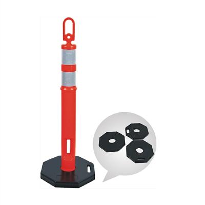 China Delineators Barriers 1100MM T-Top PU Black Base Traffic Beijing ROADSAFE Delineator Warning Road Barrier Warning Post for sale