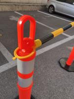 China Delineators Barriers 1100MM T-Top PU Black Base Traffic Beijing ROADSAFE Delineator Warning Road Barrier Warning Post for sale