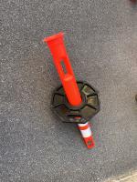 China Delineators Barriers 1100MM T-Top PU Black Base Traffic Beijing ROADSAFE Delineator Warning Road Barrier Warning Post for sale