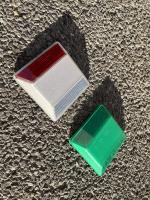 China Beijing Roadsafe 20tons Tachas Cat Eye Reflective Road Studs PC Plastic Reflectors Pavement Highway Markers Competitive for sale