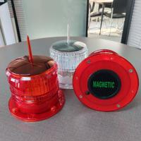 China Rechargeable Solar Flashing Warning Light, Ø150mm × H180mm Magnetic LED Barricade Light for Traffic & Marine Safety for sale