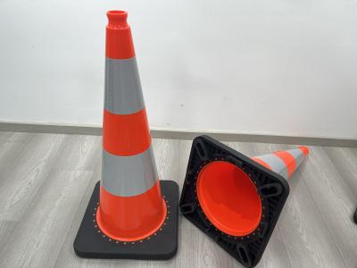 China Durable Traffic Cone 75cm PVC Orange Road Safety Cone with Reflective Film Suitable for Roadworks Construction Sites and Parking Areas for sale