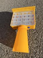 China 2026 Yellow Red LED Blinkers Solar Traffic Lamp Barricade Light TRAFFIC Highway Safety for sale