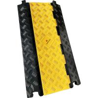 China Heavy Duty Plastic Cable Protector Ramp Cord Cover 1/2/3/4/5 Channel Speed Hump for Road Safety for sale