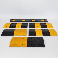 China Heavy Duty High-quality Block Road Speed Bumper Traffic Rubber Car Wheel Stopper Speed Breaker and Speed Bump for sale