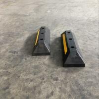 China Car Speed Bump Reflective Wheel Stopper Car Stopper Rubber Parking Lot 55*10*15cm Ramp Hump Stoppers Good quality ROADSAFE for sale