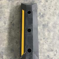China Car Speed Bump Reflective Wheel Stopper Car Stopper Rubber Parking Lot 55*10*15cm Ramp Hump Stoppers Good quality ROADSAFE for sale