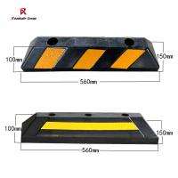 China Durable Heavy Duty Rubber Wheel Stopper with Easy Installation for Road Safety Parking for sale