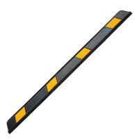 China 165cmx15x10cm 12.5kgs Long Yellow Rubber Reflective Tape Speed Bump Car Wheel Stopper Pack for Effective Parking for sale