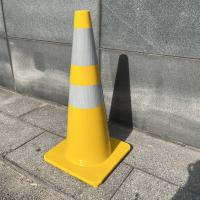 China PVC 28inch 1.8kg 70cm  Yellow Safety Barrier Cones For Traffic Control 700mm  Reflective Warning Road Safety Barrier for sale