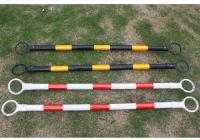 China 2.2meters Traffic Cone Tail Pole Connector PVC Collapsible Retractable Traffic Cone Bar White Reflector Delineator Post for sale
