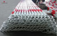 China 2.2meters Traffic Cone Tail Pole Connector PVC Collapsible Retractable Traffic Cone Bar White Reflector Delineator Post for sale