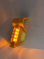 China Thailand Solar 8 LED Light Guardrail Trapezoid Solar Delineator Post Traffic 95*95*260mm Highway Guardrail Reflector for sale