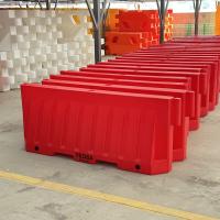 China Traffic Barriers Hot-Selling in the Dominican Republic | 2meter Length PE Material Expandable Plastic Traffic Barrier | Water-Filled Road Safety Fence for sale