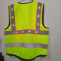 China Safety Reflective Jacket LED Light-Up Safety Vest with Reflective Strips – Ideal for Runners, Workers & Cyclists Vests for sale