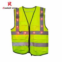 China Safety Reflective Jacket LED Light-Up Safety Vest with Reflective Strips – Ideal for Runners, Workers & Cyclists Vests for sale