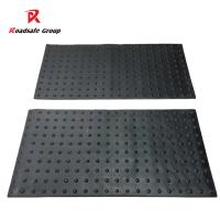 China Tactile Pavement PVC Adhesive Black Tactile Tiles 60 *120cm / Indicator Mat & Stud Paving for Blind Guidance Indicator for sale