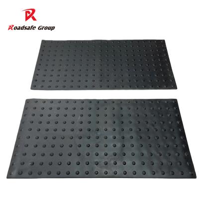 China Tactile Pavement PVC Adhesive Black Tactile Tiles 60 *120cm / Indicator Mat & Stud Paving for Blind Guidance Indicator for sale