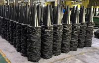 China FULL Rubber Traffic Cone | 70cm (2.8-3kg) | Rubber Cones Road Warning Orange Black Cones Hot Selling Model for Israel & Palestine for sale