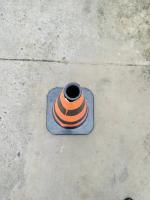 China FULL Rubber Traffic Cone | 70cm (2.8-3kg) | Rubber Cones Road Warning Orange Black Cones Hot Selling Model for Israel & Palestine for sale