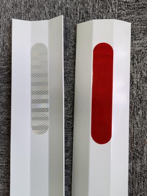 China High Quality Warning Flexible Reflective traffic guardrail road delineator post LOGO PVC sheet bollard High Quality-Red White for sale