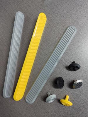 China TPU / PVC / ABS Tactile Indicator Tactile Warning Strip And Stud Road Safety Tactile Indicator Studs Blind Warning Plastic Tactile Strip Tile With Led and Self Adhesive Back for sale