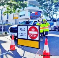 China ROADSAFE Australia Frame Single Chain OEM Multi Message Frame Traffic Sign Swing Stand for Road Safety for sale