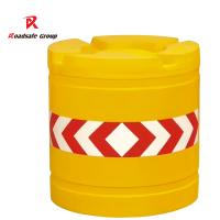 China Height 920 mm Diameter 900 mm Water Capacity 500 kg Yellow Crash Cushion Cylinder with Reflective Sheeting – Water-Filled Impact Attenuator for sale