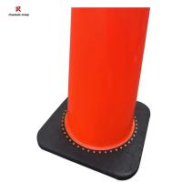 China BEIJING ROADSAFE Orange cone 90cm Factory Cheap Price PVC Warning Road Safety Traffic Cones Reflective Safety Cones Black Base 36inch for sale