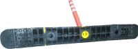 China Traffic Road Delineator Post Diviner High-Intensity Prismatic Reflective Flexible 90cm Rubber Base Connecting Heavy Duty for sale